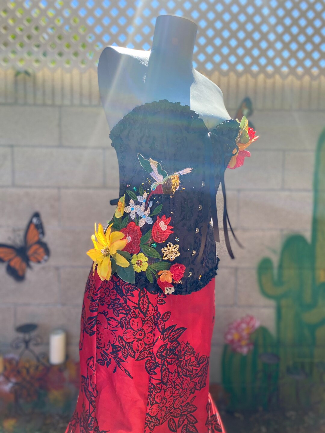 Catrina Corset Dia De Los Muertos Ready to Ship! XL! Shipping Included ...