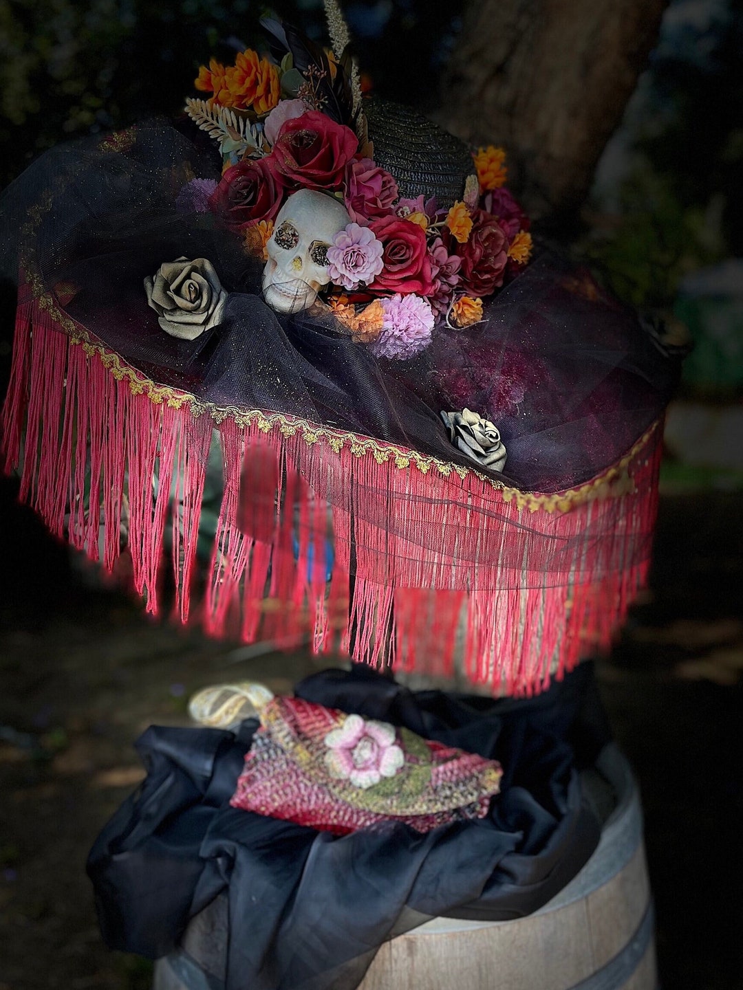 Custom Catrina Hat With Matching Clutch - Etsy