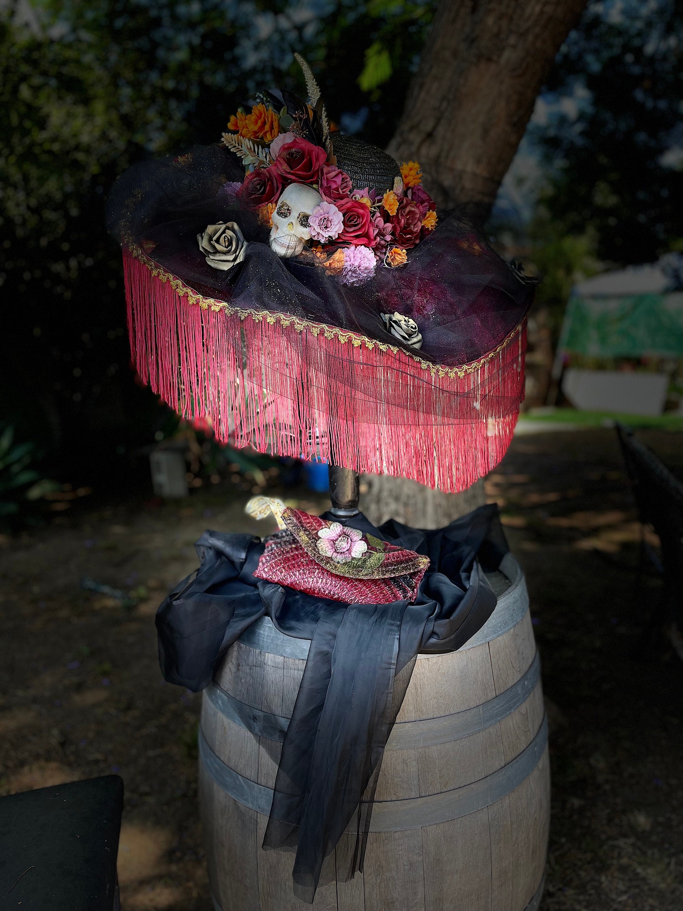 Custom Catrina Hat With Matching Clutch - Etsy