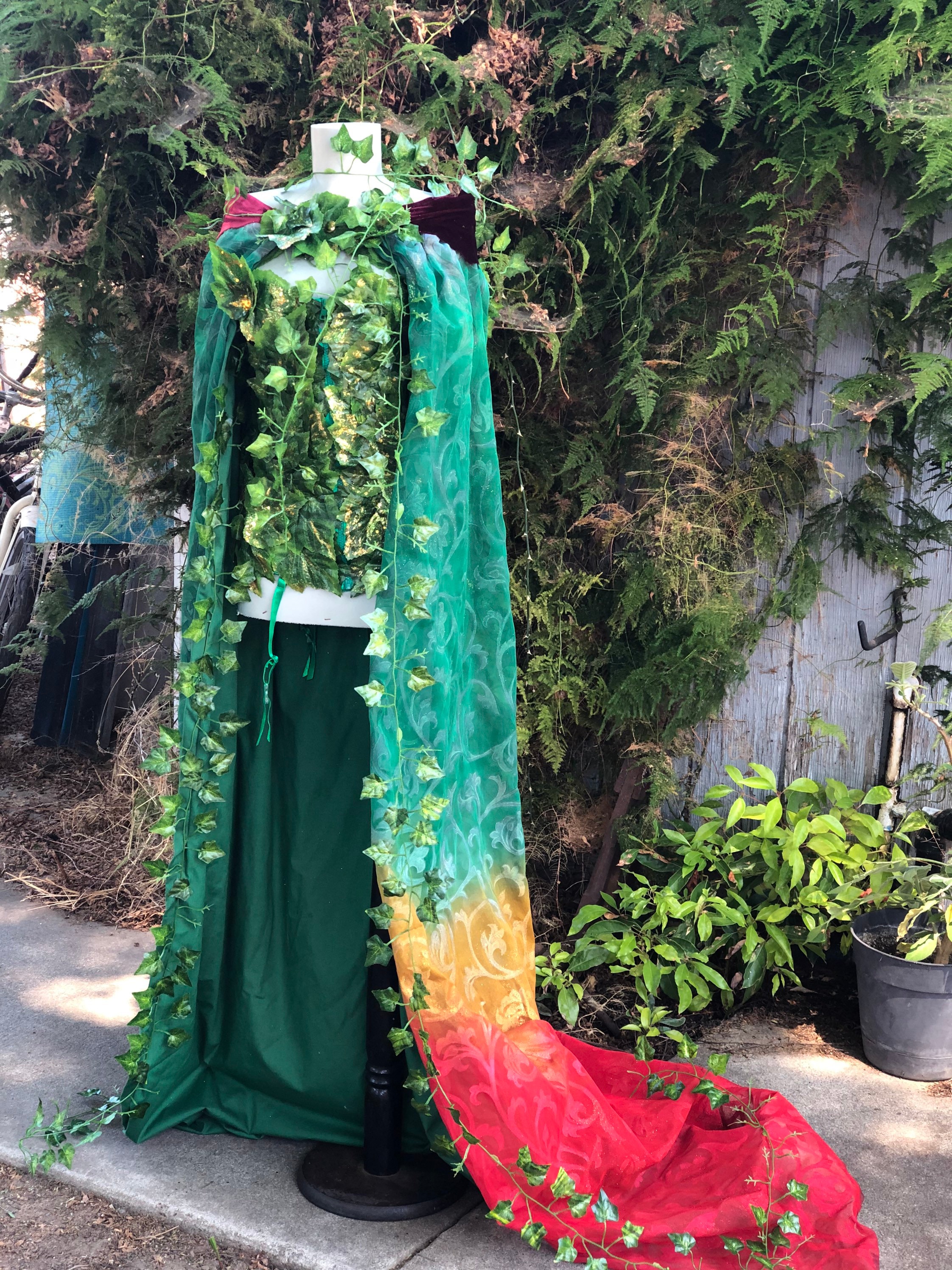 COMPLETE Custom Made Poison Ivy Costume Includes Shipping, Eye ...