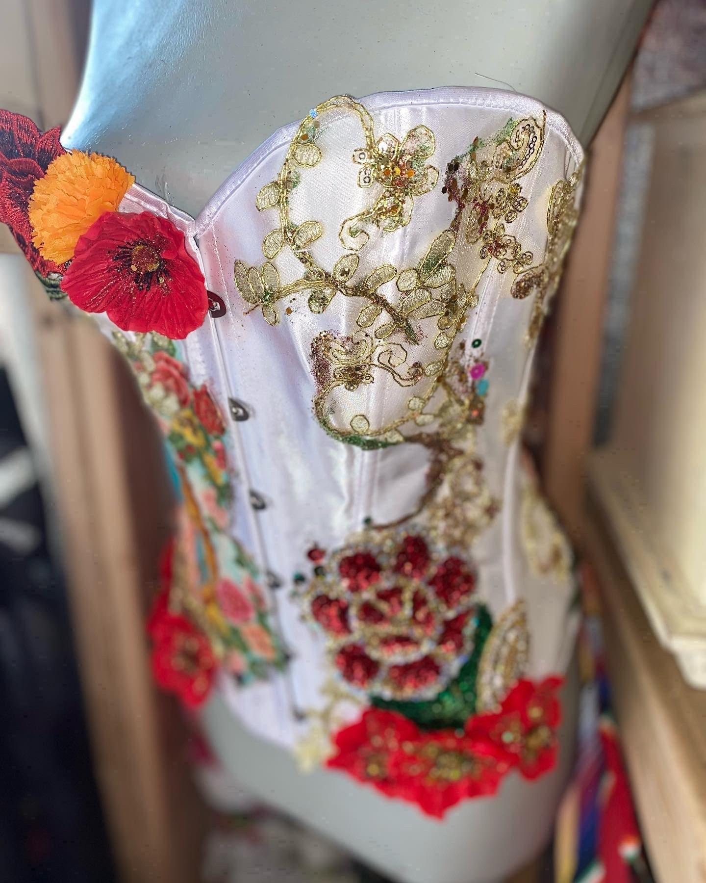 Custom Catrina Corset Virgin De Guadalupe Made to Order Free Shipping ...