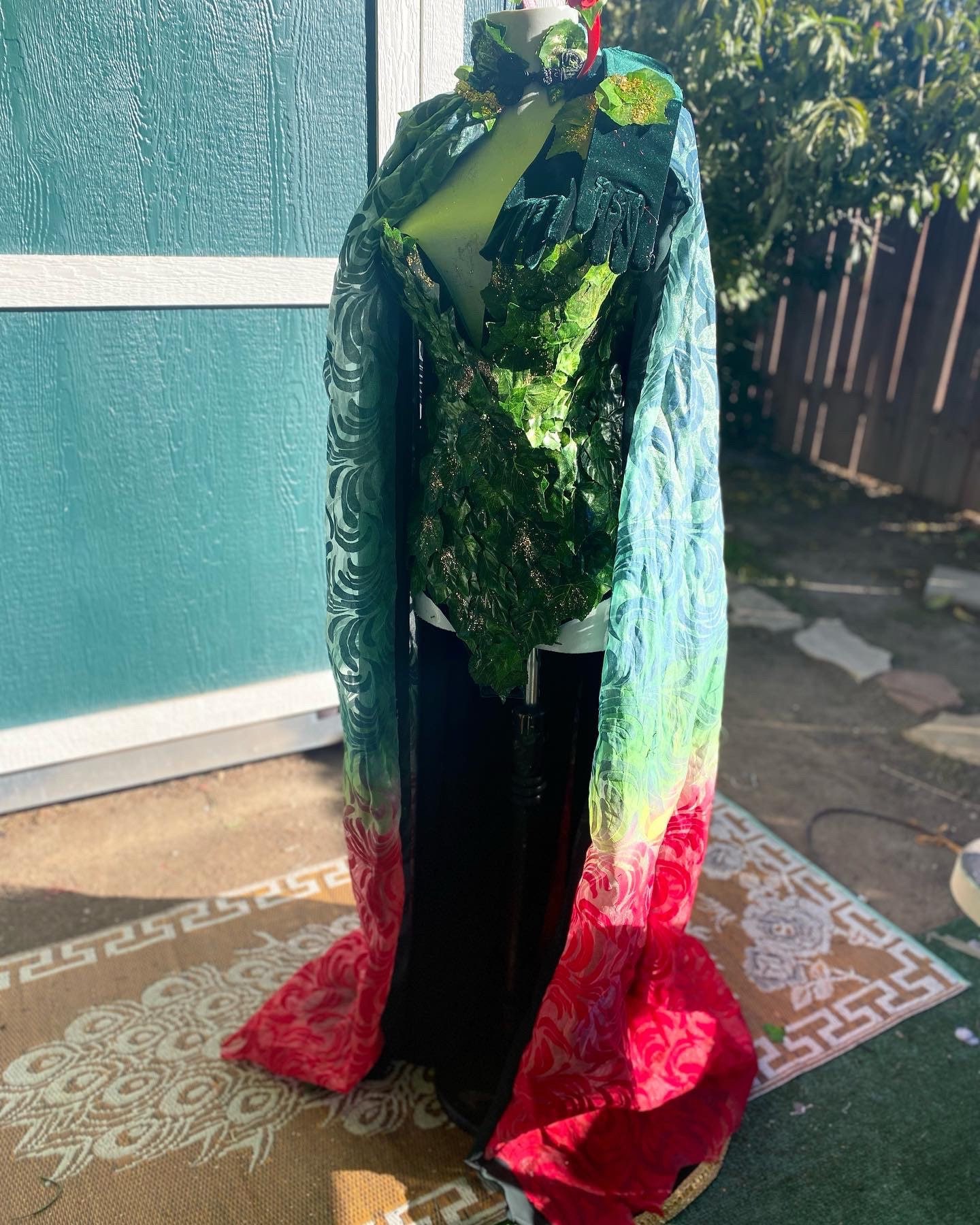 COMPLETE Custom Made Poison Ivy Costume Includes Shipping, Eye ...