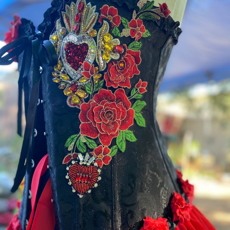 Corset Dia De Los Muertos - Etsy