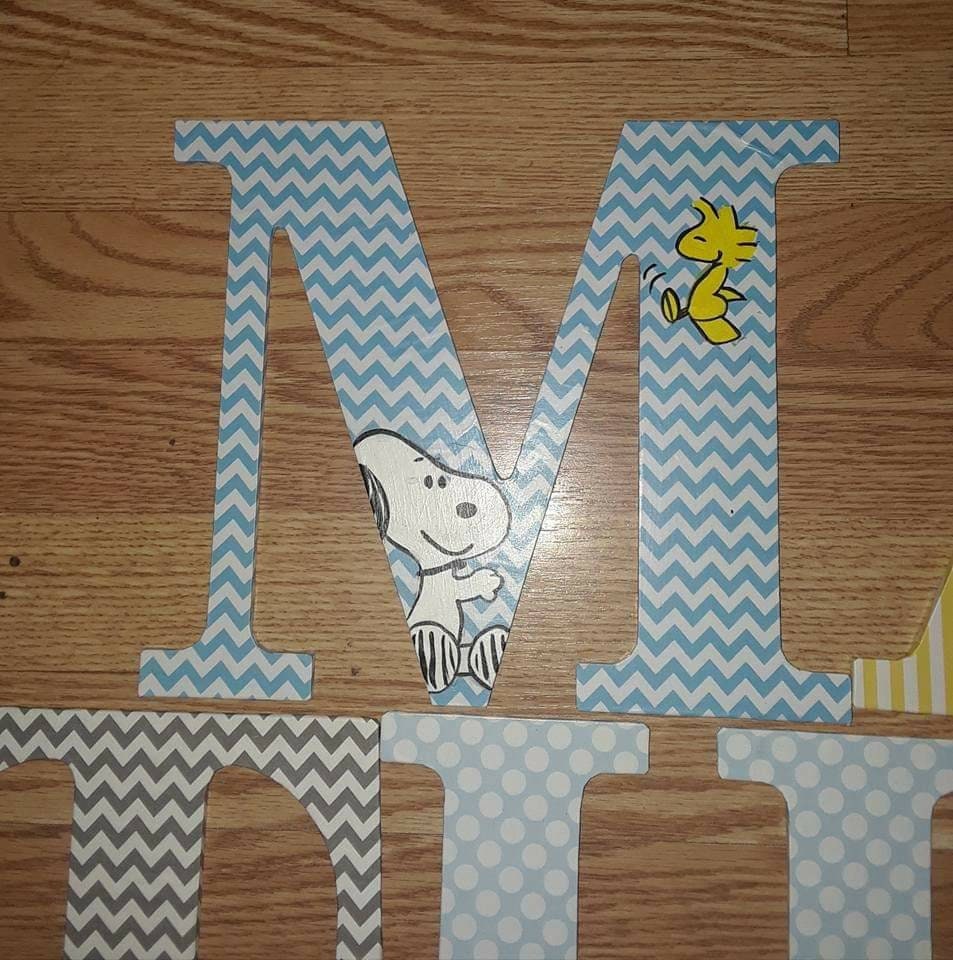 Snoopy letters Charlie Brown letters peanuts letters snoopy | Etsy