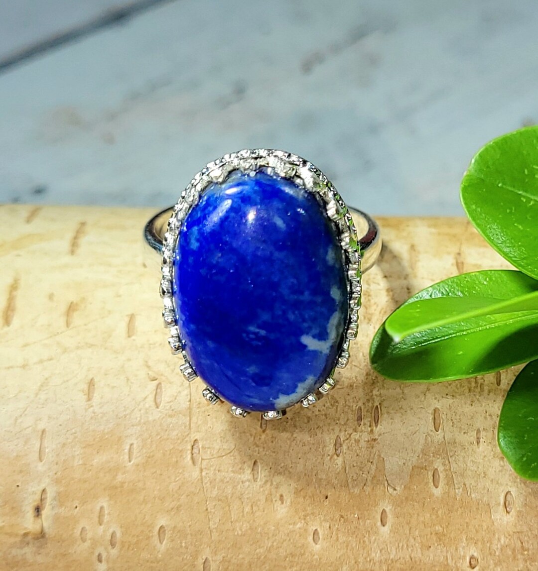 Lapis Lazuli Ring, Lapis Lazuli Sterling Silver Ring, Lapis Crown Prong ...