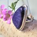 Charoite Ring, Sterling Silver Charoite Ring Size 8, Handmade Charoite Ring, Charoite Statement ...