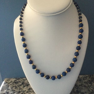 Deep Blue Lapis Necklace - Etsy