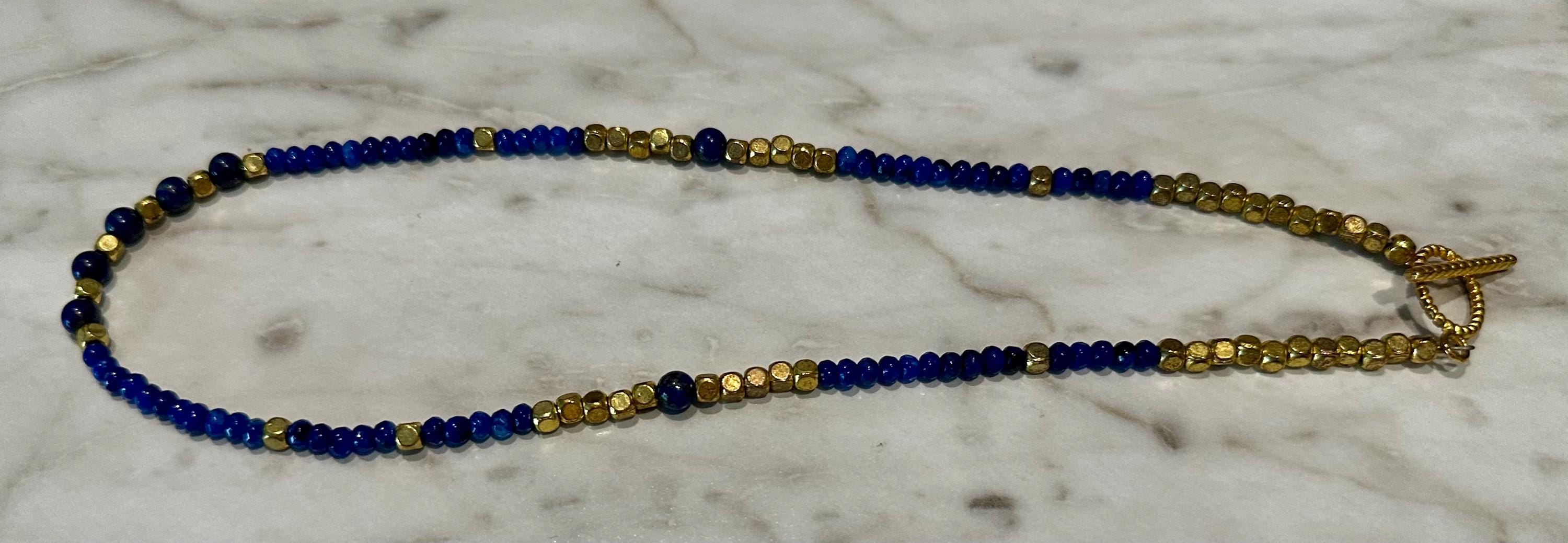 Deep Blue Lapis Necklace - Etsy