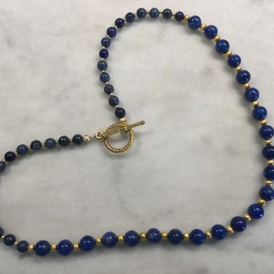 Deep Blue Lapis Necklace - Etsy