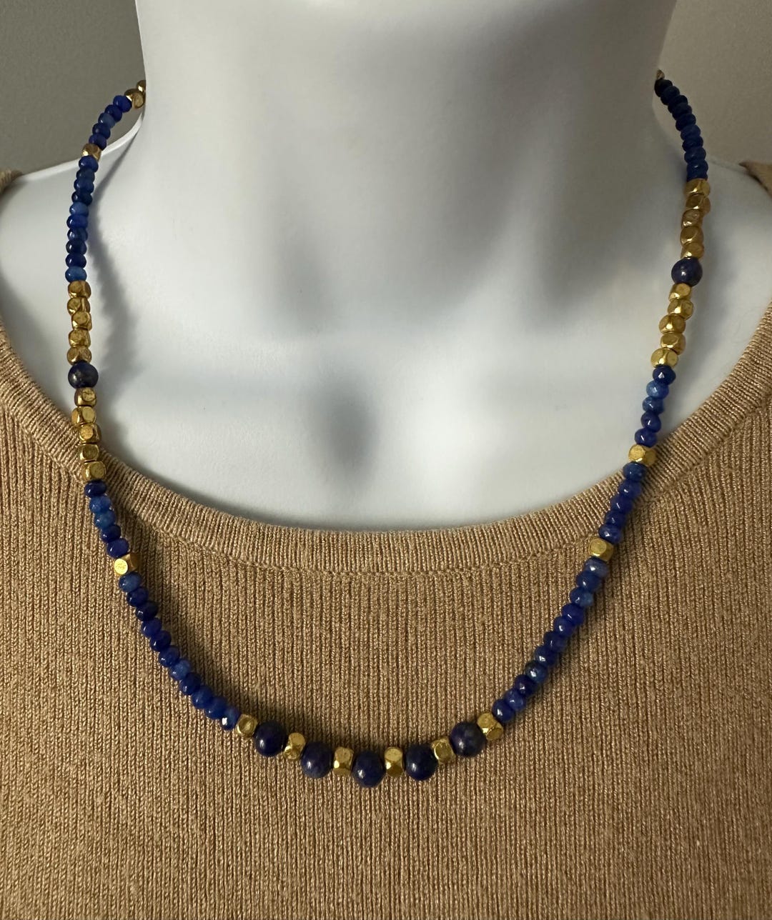 Deep Blue Lapis Necklace - Etsy