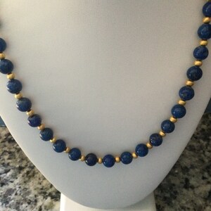 Deep Blue Lapis Necklace - Etsy