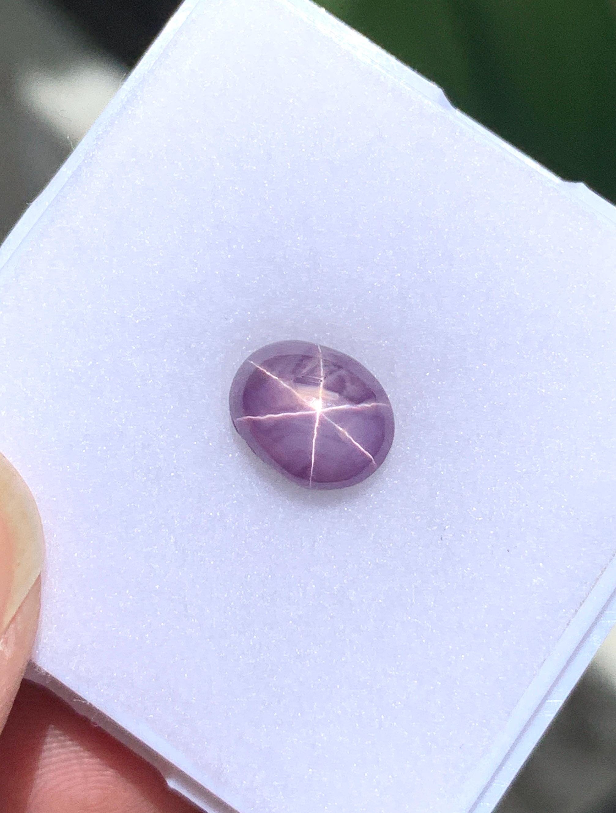Natural NO HEAT Star Sapphire Cabochon From Srilanka 4.51 Cts , Loose ...