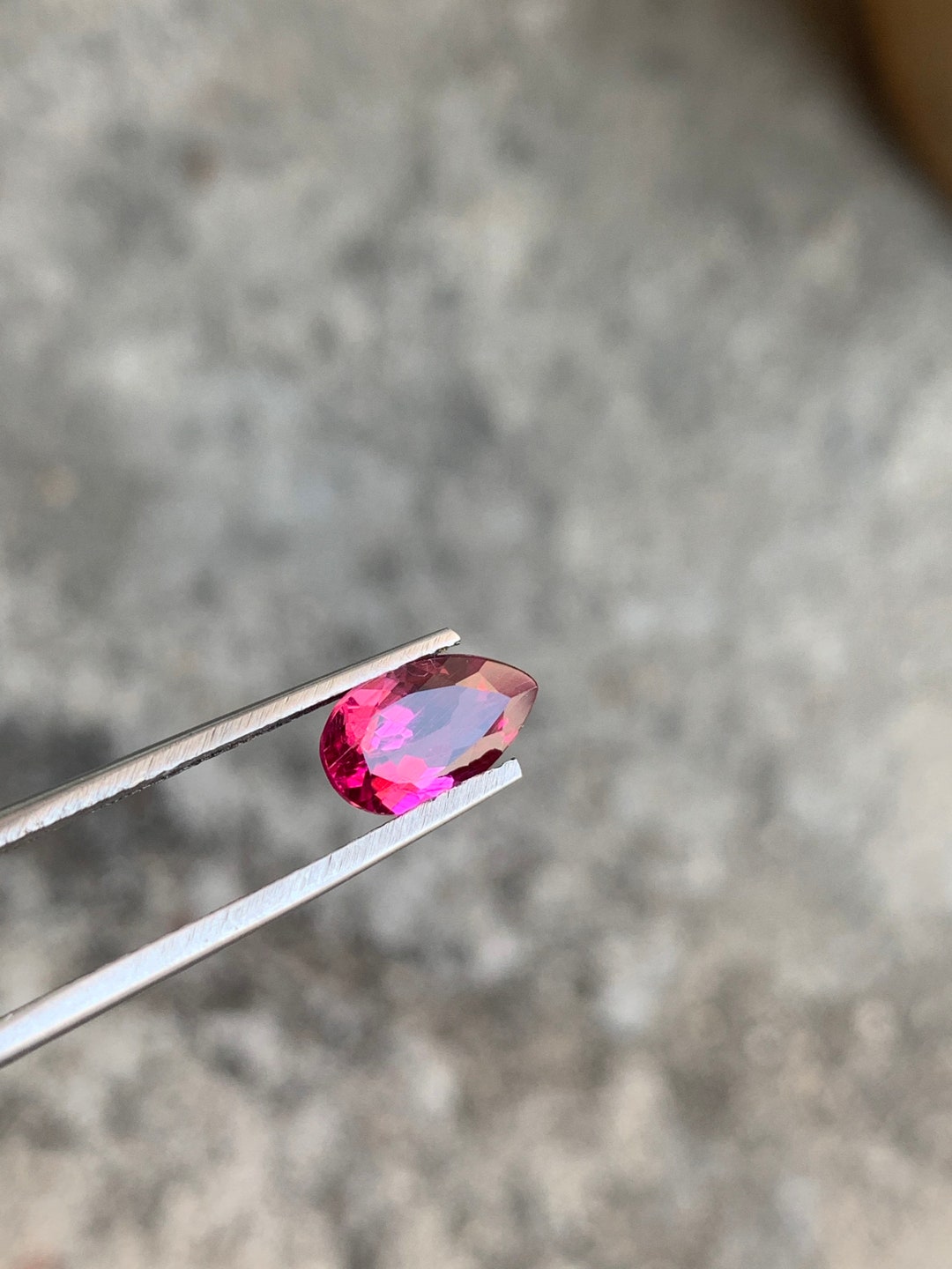 Natural Rubellite Tourmaline From Nigeria in Pear Shape , Loose Cut ...