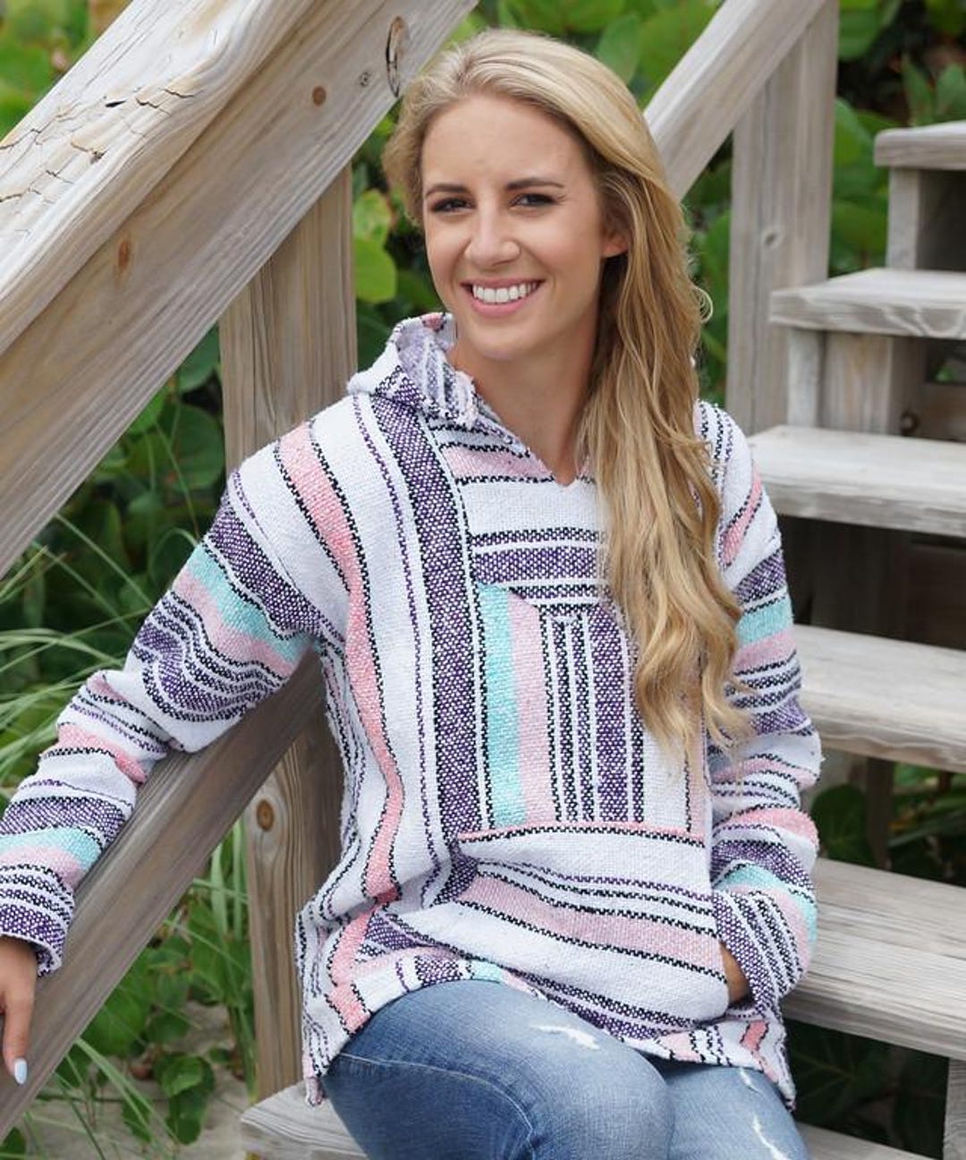 Pastel Bubblegum Mexican Baja Hoodie - Etsy
