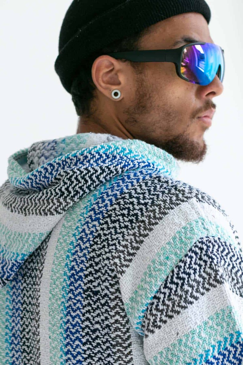 Blue Ombre Baja Hoodie - Etsy