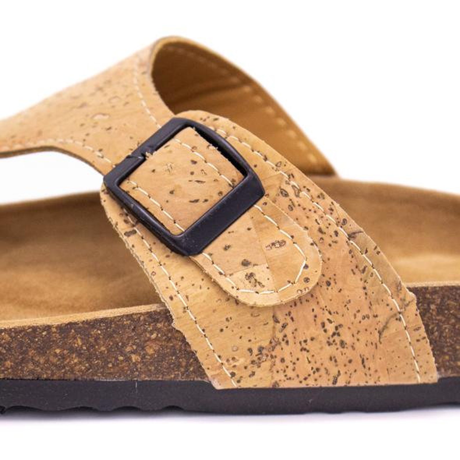 Natural Cork Sandal Summer Fashion Beach Sandals Holiday Sandals - Etsy
