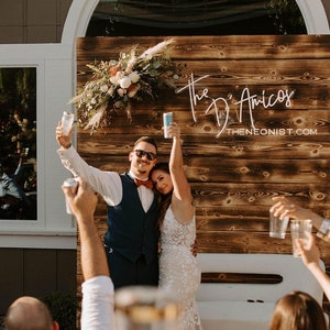 Wedding LED Neon Sign for Reception Wall Art Backdrop Decor - Etsy