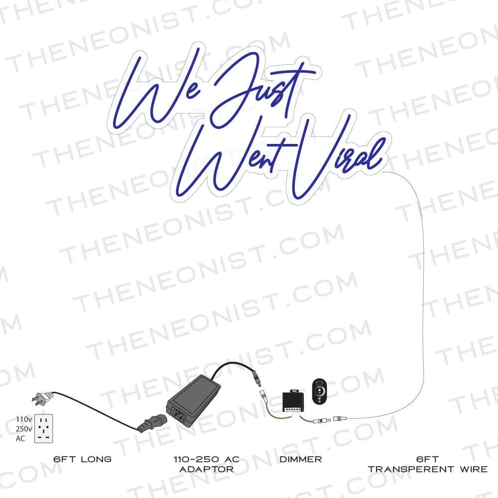 We Just Went Viral LED Neon Sign Aesthetic Affirmation - Etsy