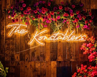 Wedding LED Neon Sign for Reception Wall Art Backdrop Decor | Etsy