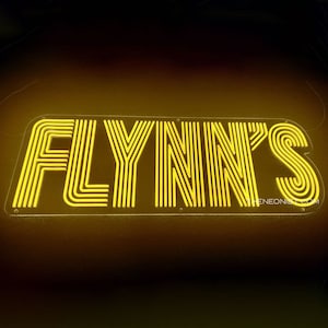 Tron Flynn's Arcade LED Neon Sign, Custom LED Neon Sign, Home Wall Art ...