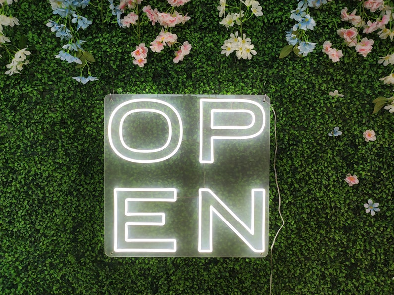 LED Neon Open Sign // Open Bar Shop Sign Neon Sign // Business - Etsy