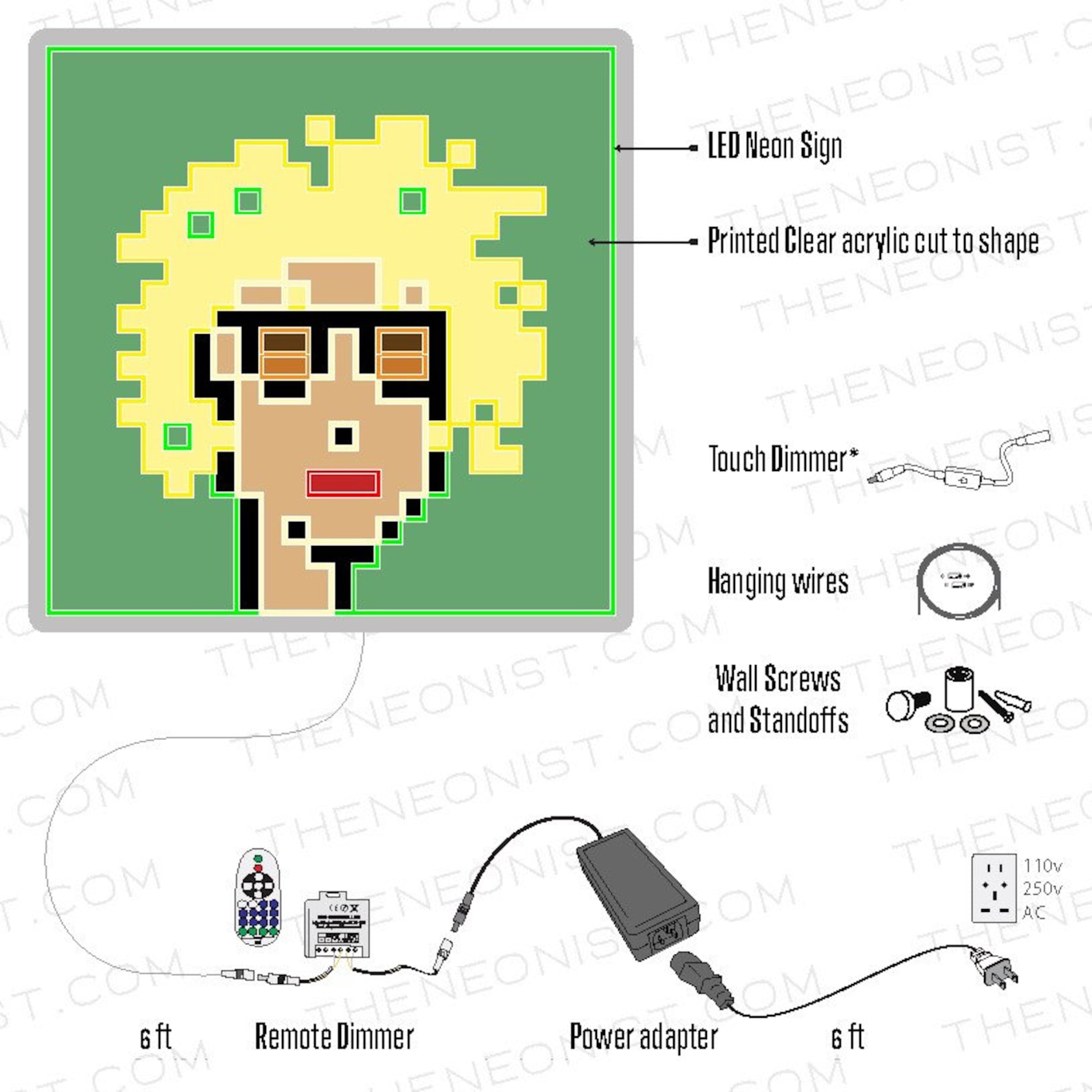 NFT Pixel Art Custom LED Neon Sign - Etsy