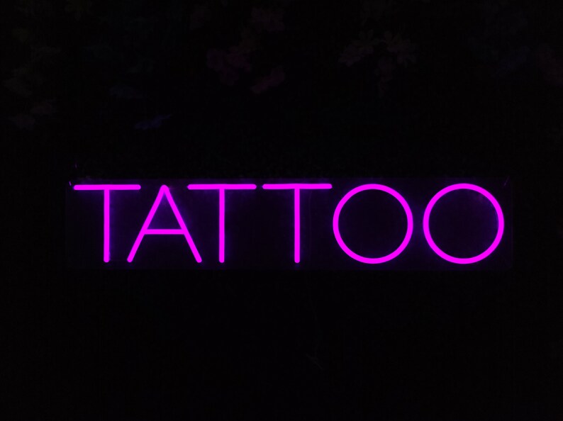 Tattoo LED Neon Sign for Your Studio Wall Art Decor - Etsy