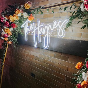 Custom Wedding Neon Sign LED | Bohemian Wedding Decor | Wedding ...