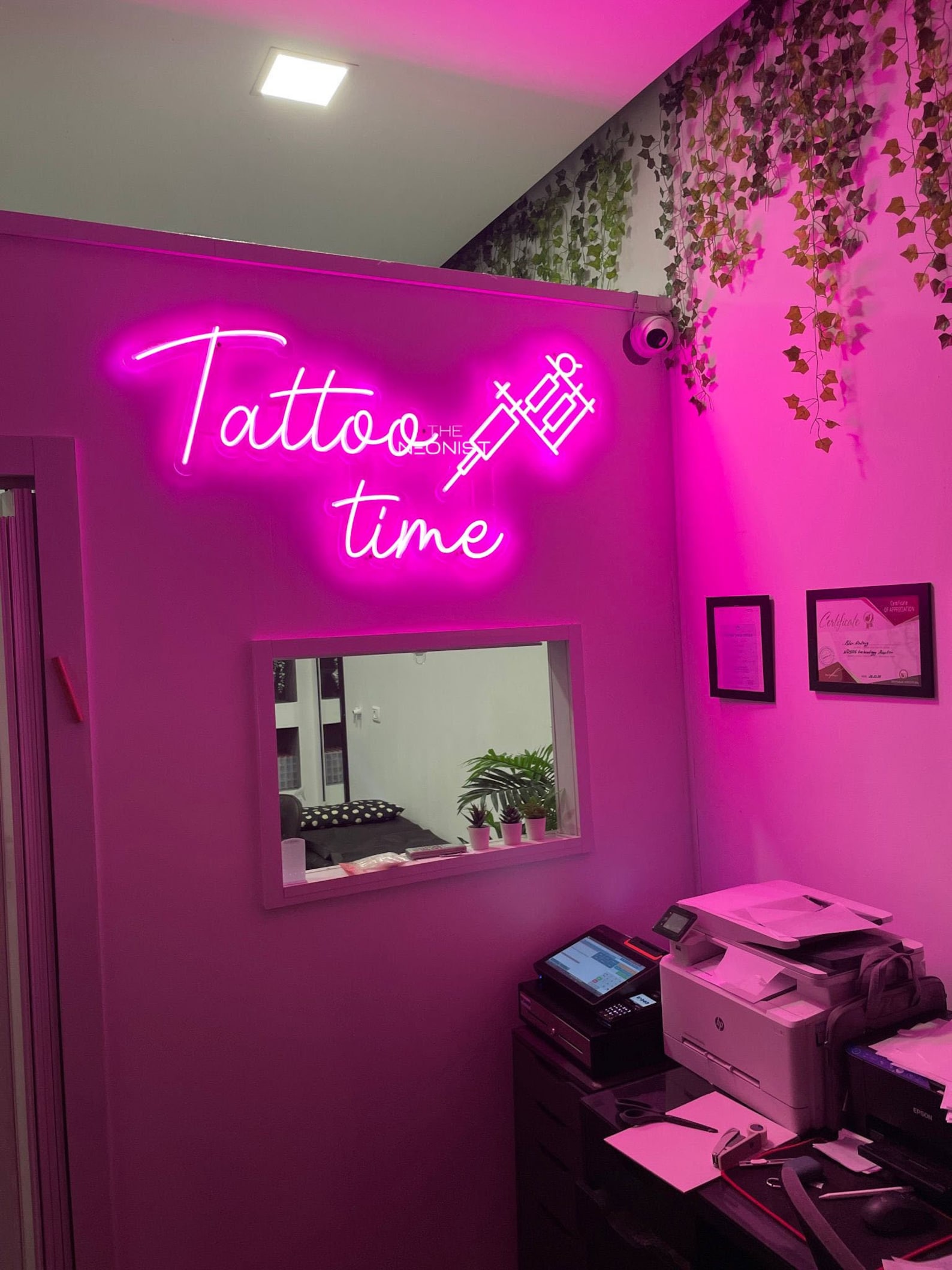 Tattoo Time LED Neon Sign for Your Studio | Wall Art Decor - Etsy