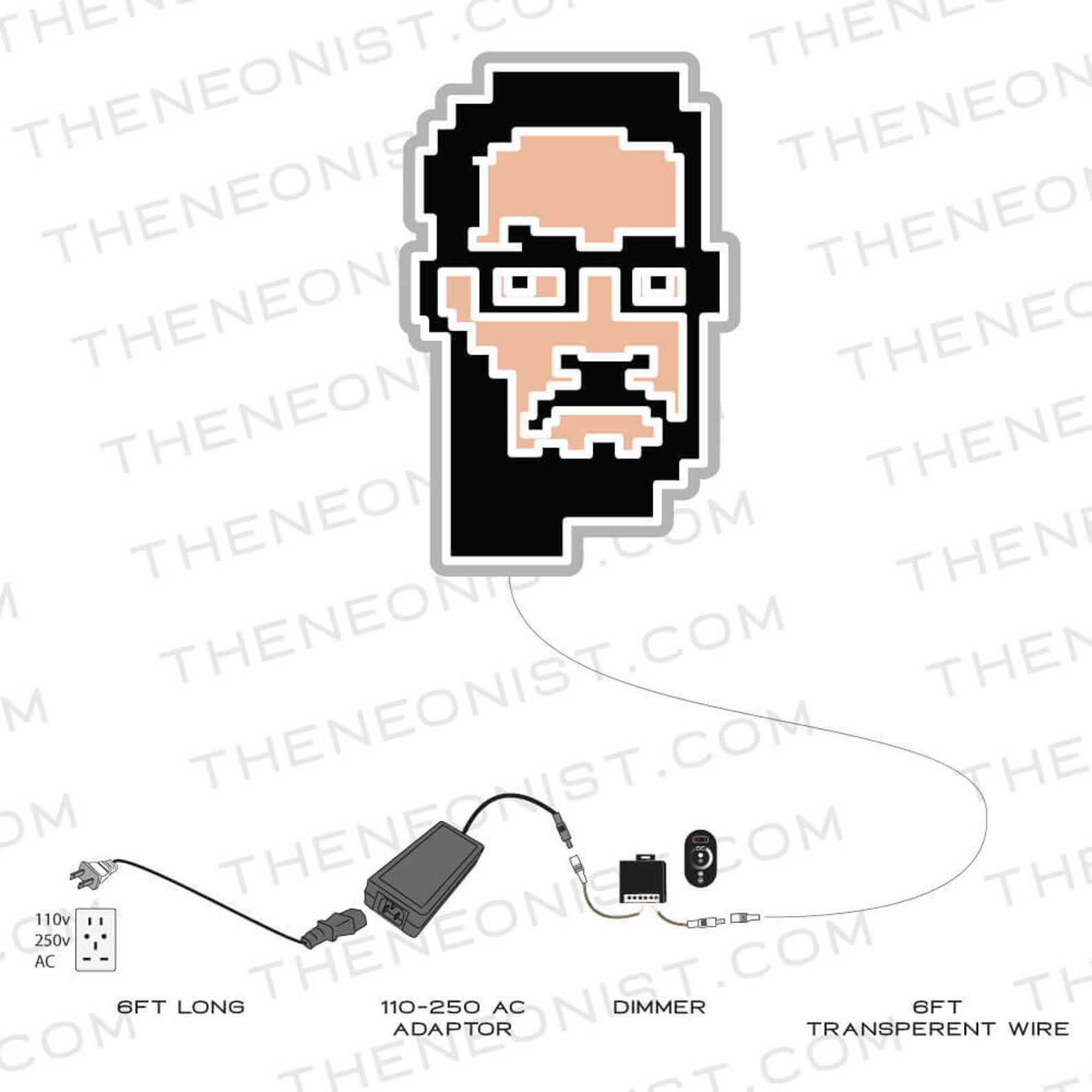 NFT Pixel Art Custom LED Neon Sign - Etsy