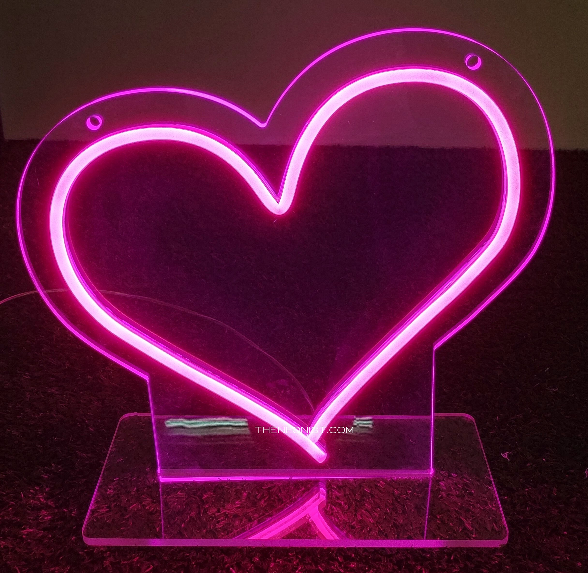 Heart LED Neon Sign // Love LED Neon Sign Wall Art Decor - Etsy