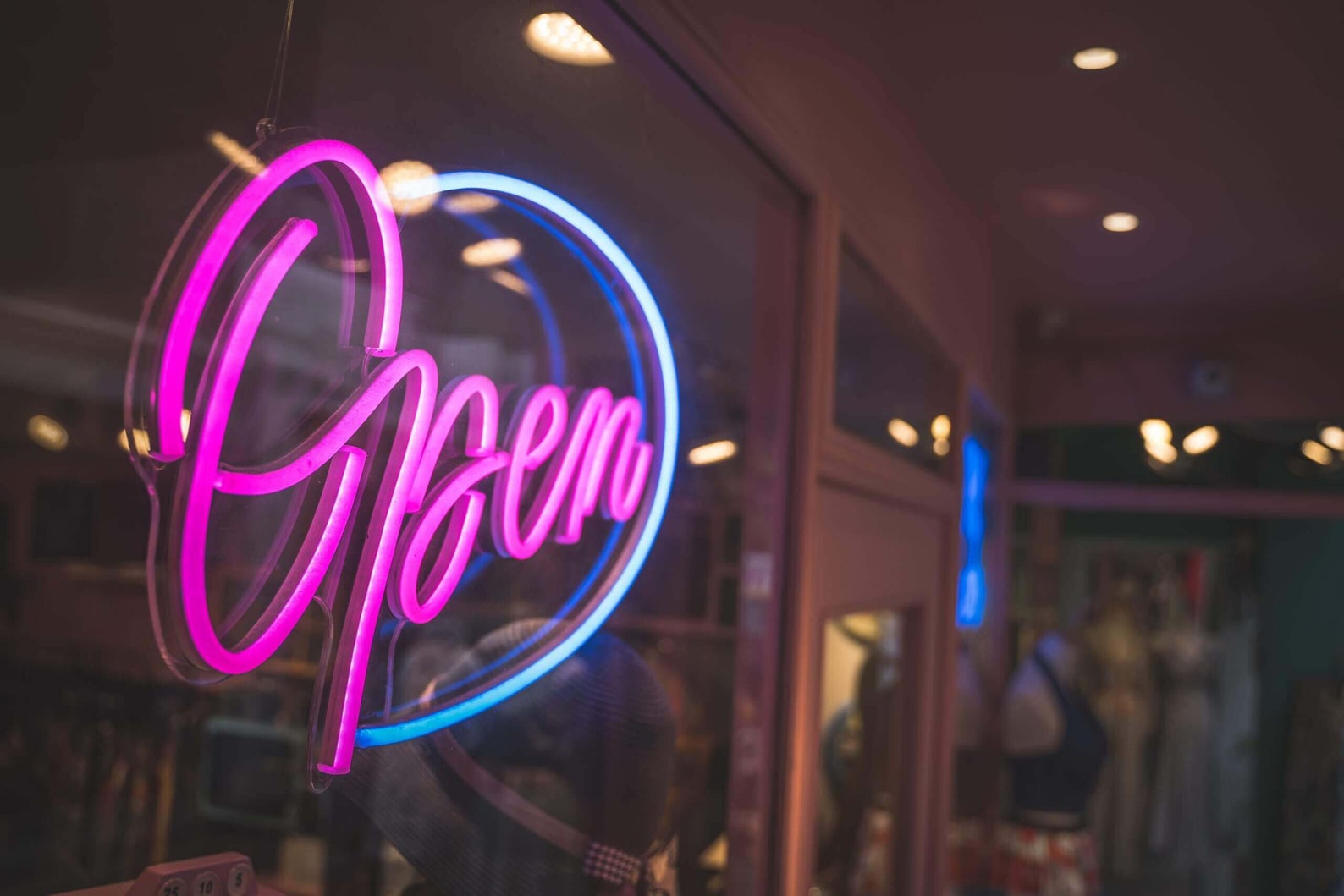 LED Neon Open Sign // Open Bar Shop Sign Neon Sign // Business - Etsy