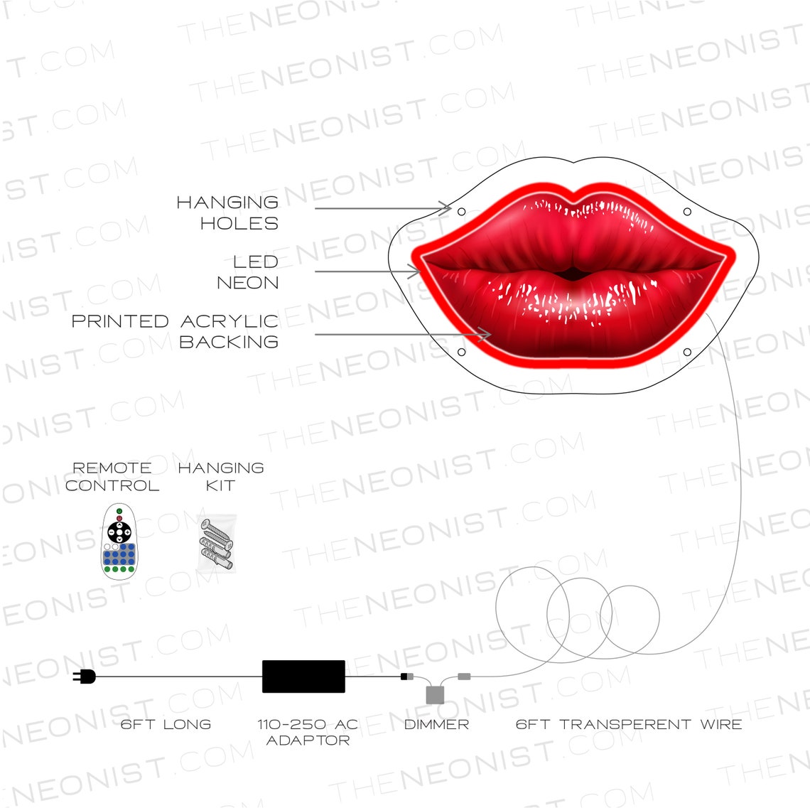 Makeup Lips LED Neon Sign for Beauty Salon Aesthetic Shop - Etsy