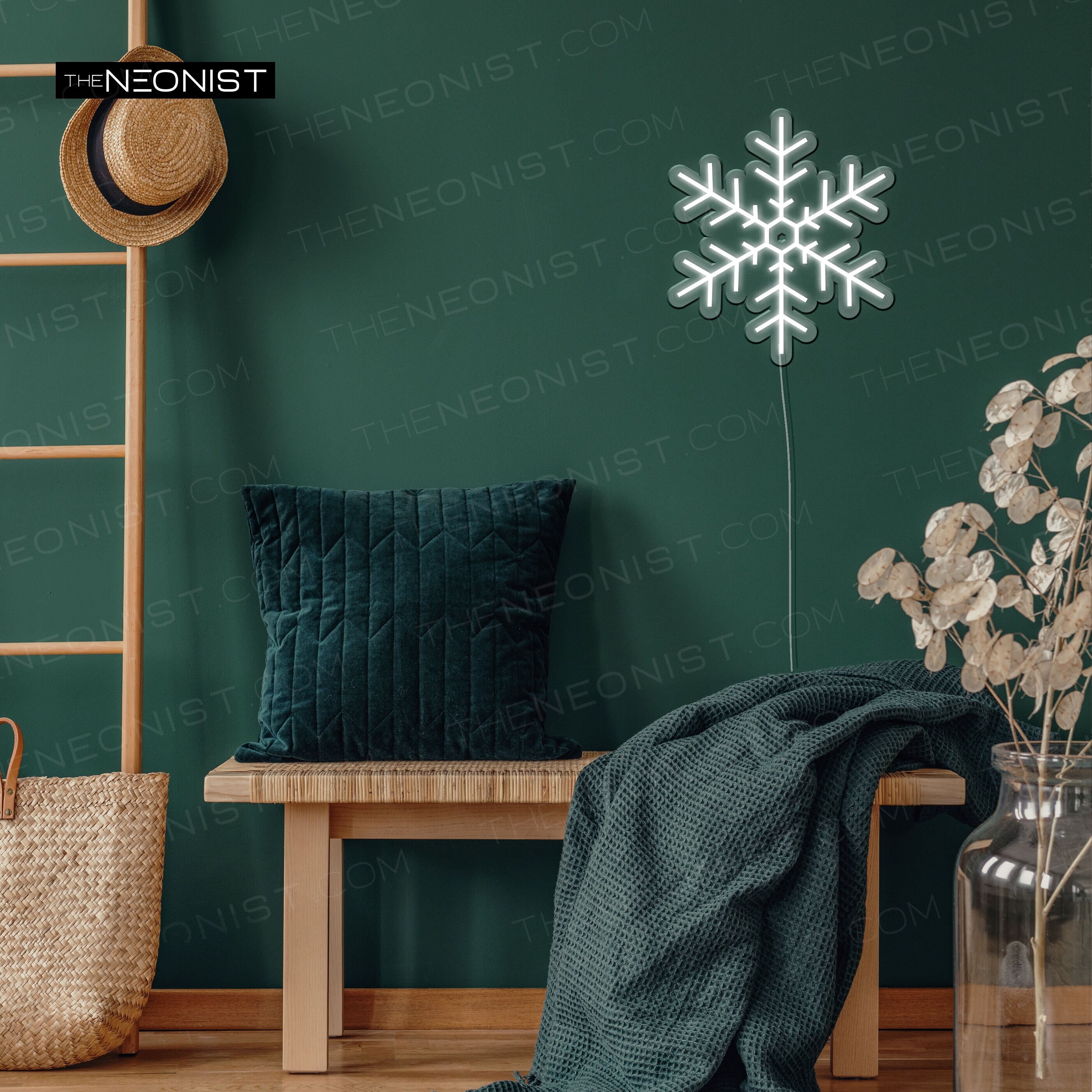 Snowflake Christmas LED Neon Sign Waterproof Outdoor Neon Lights Wall ...