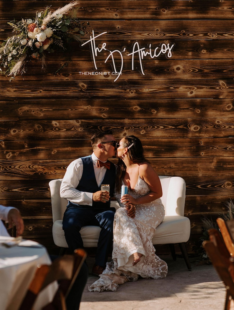 Wedding LED Neon Sign for Reception Wall Art Backdrop Decor | Etsy