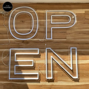 LED Neon Open Sign // Open Bar Shop Sign Neon Sign // Business Open ...