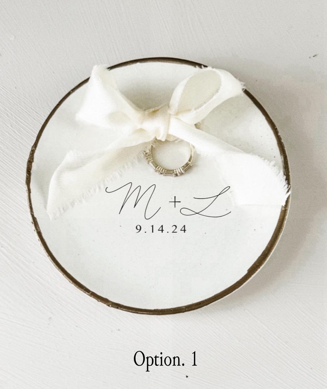 Ring Bearer Ring Dish Personalized Ring Dish Holder Ceremony Ring Dish ...