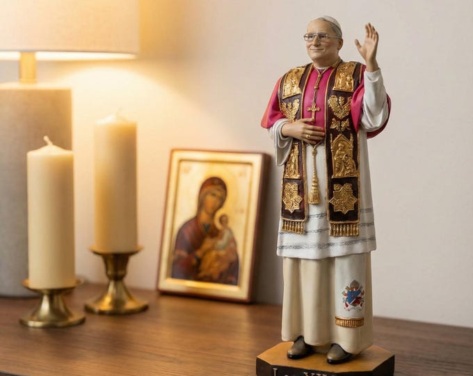 Hand-painted Pope Leo XIV Statue | Catholic Collector Sculpture - Etsy