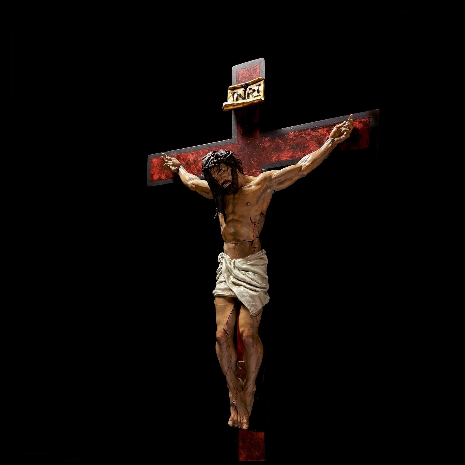 Hand-painted Resin Jesus Corpus – Catholic Wall Crucifix - Etsy