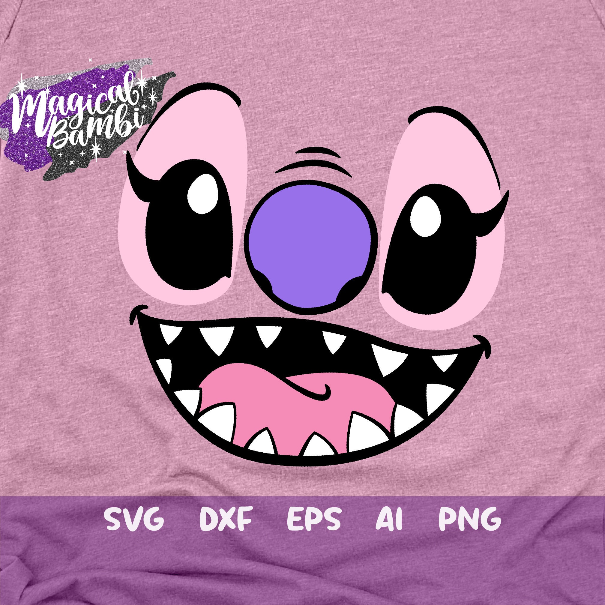 Lilo Stitch Angel Face SVG Stitch Girl Face Svg Angel Face - Etsy Canada