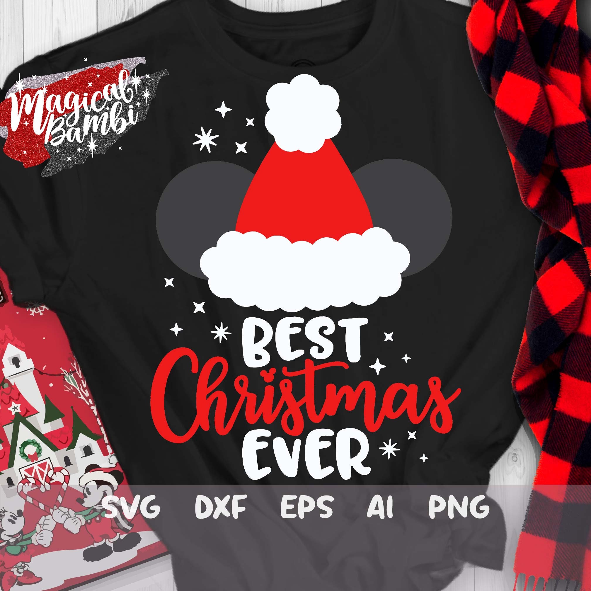 Best Christmas Ever SVG Santa Mouse Svg Christmas Svg - Etsy