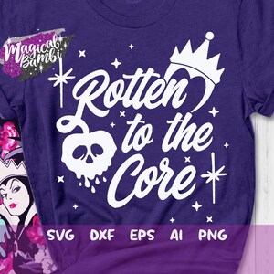 Rotten to the Core SVG Wicked Wasted Svg Chillin Villain - Etsy