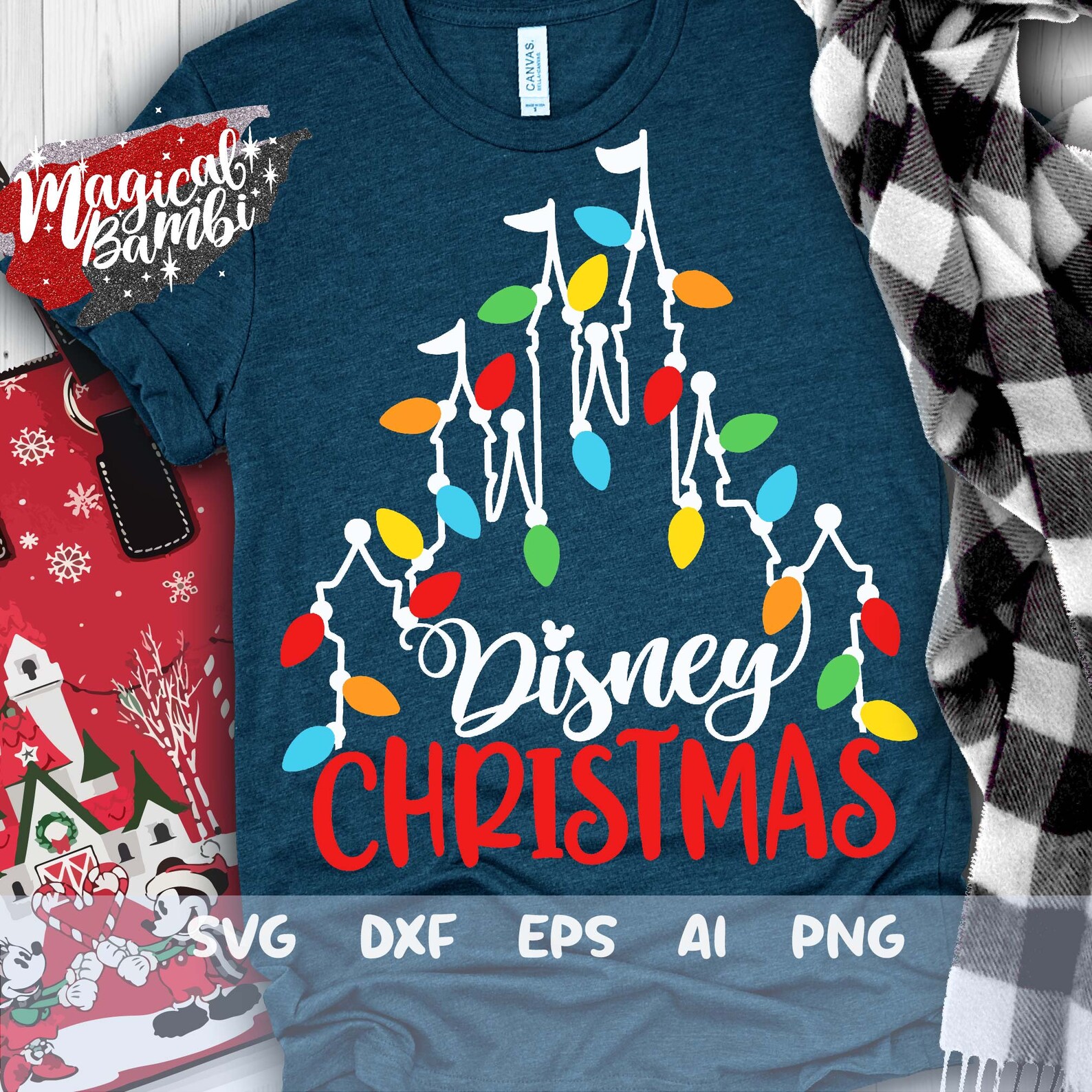 Castle Lights SVG Christmas Svg Christmas Trip Magic Castle - Etsy