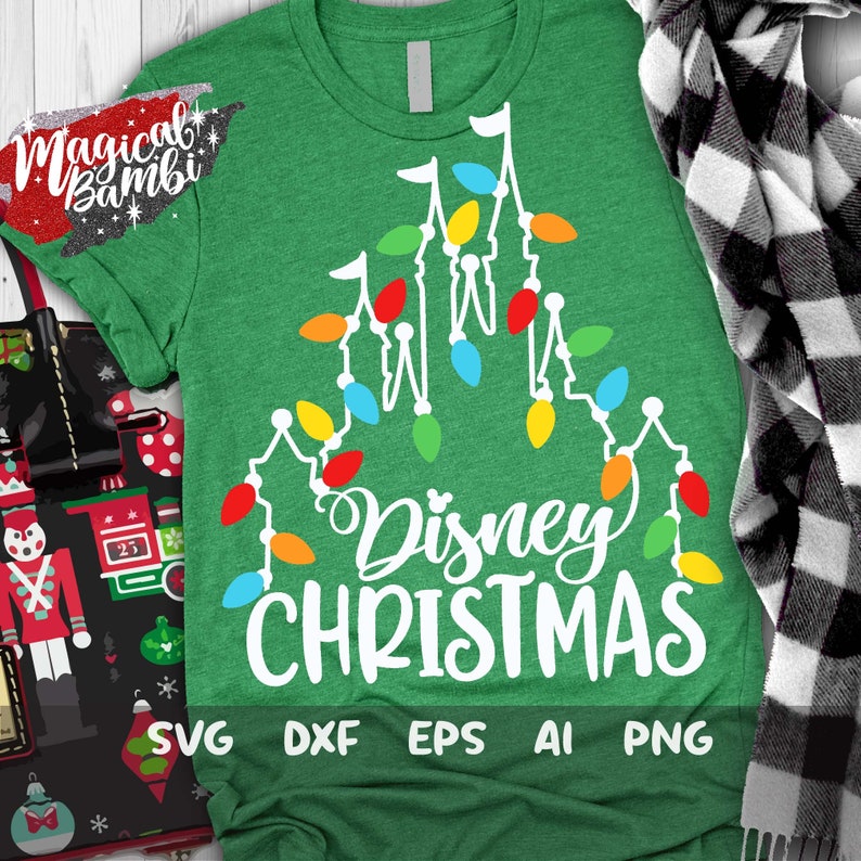 Castle Lights SVG Christmas Svg Christmas Trip Magic Castle | Etsy