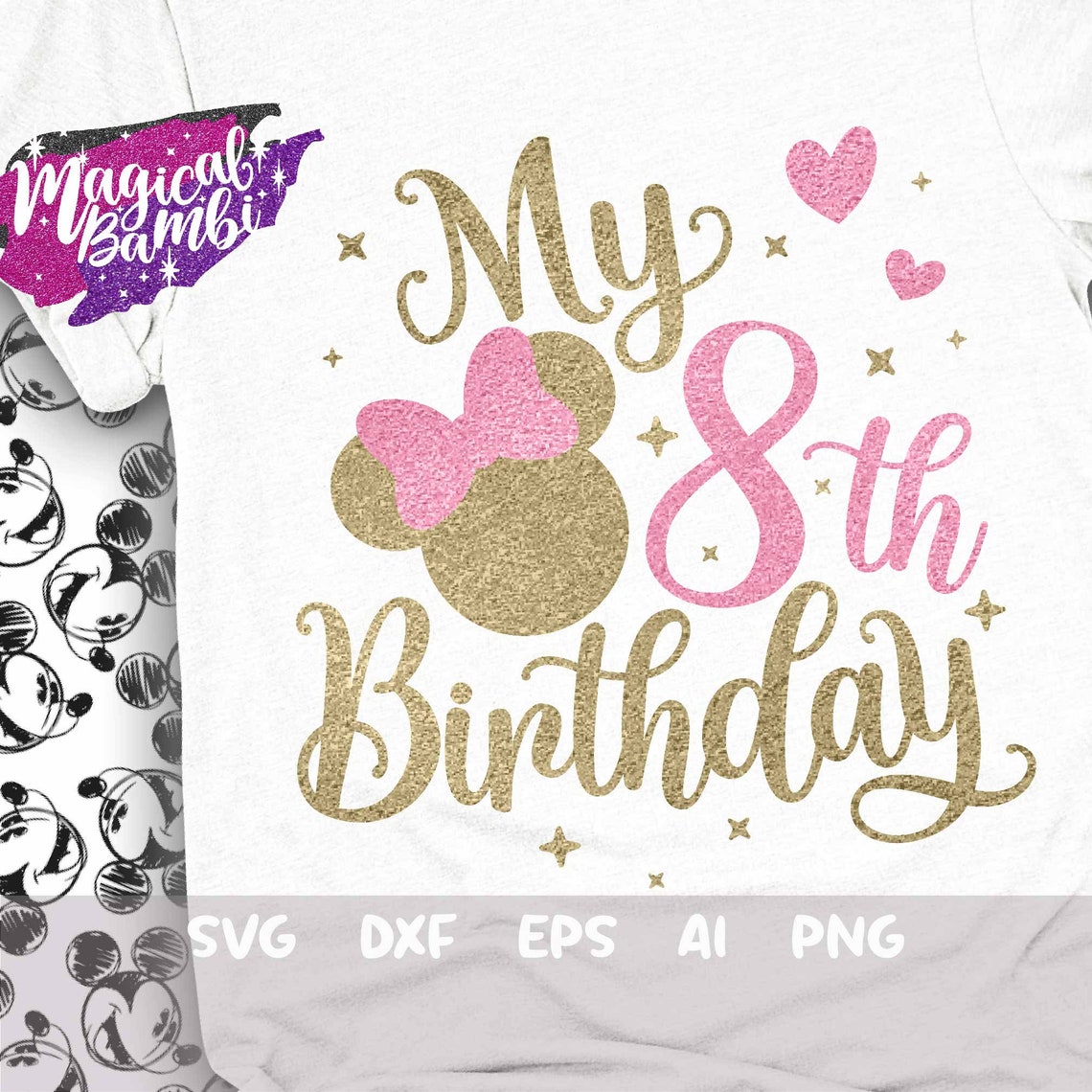 My 8th Birthday Svg Mouse Birthday Svg Birthday Trip Svg - Etsy Canada