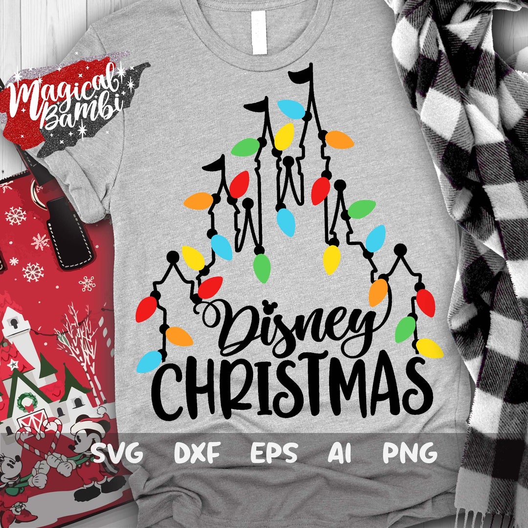 Castle Lights SVG, Christmas Svg, Christmas Trip, Magic Castle Svg ...