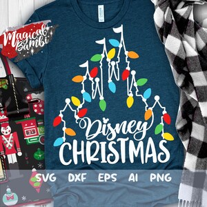 Castle Lights SVG, Christmas Svg, Christmas Trip, Magic Castle Svg ...