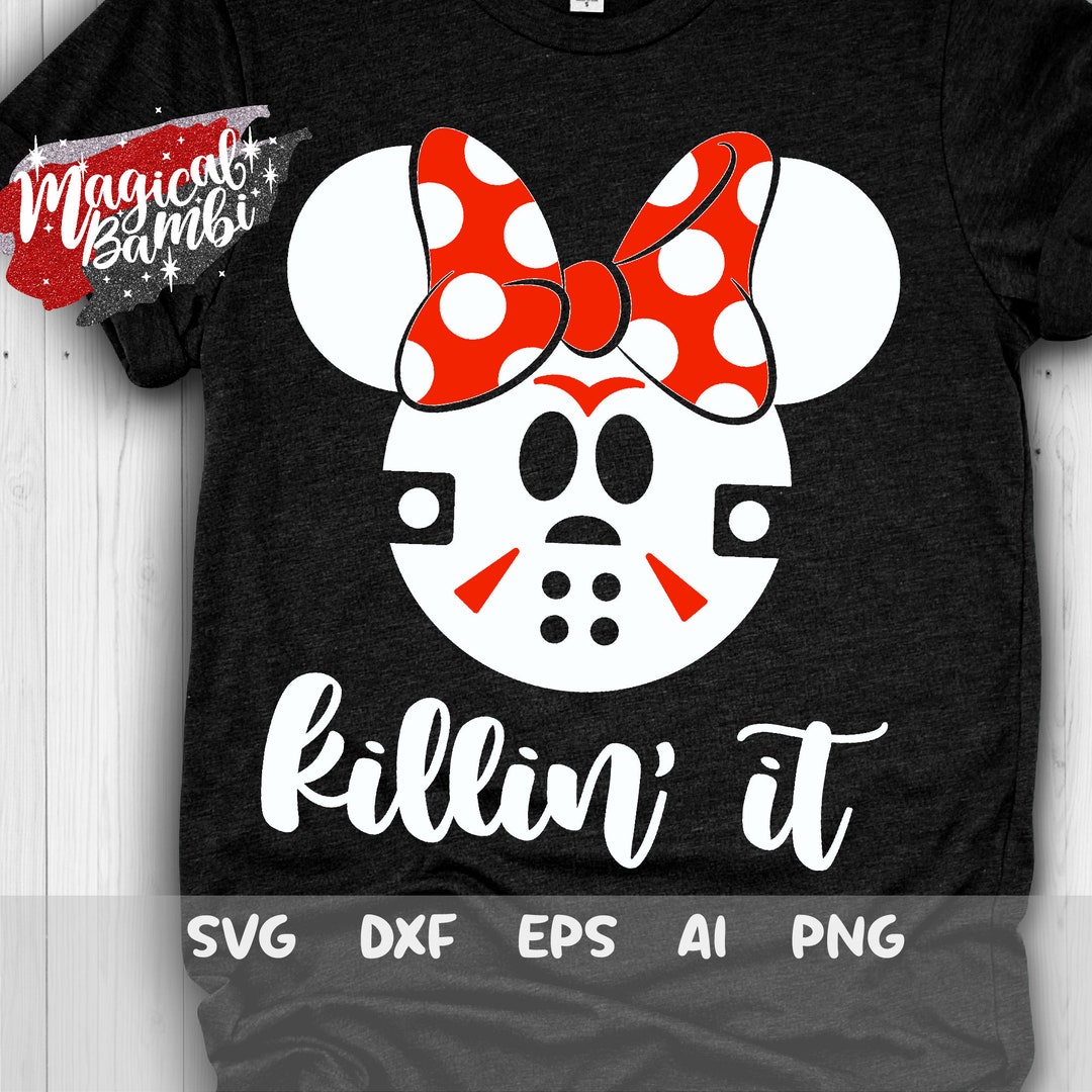 Killin' It Svg, Jason Mouse Svg, Friday 13th Svg, Mouse Head Svg ...