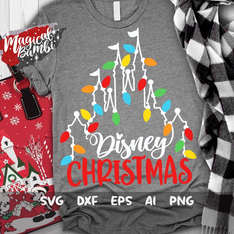 Castle Lights SVG Christmas Svg Christmas Trip Magic Castle | Etsy
