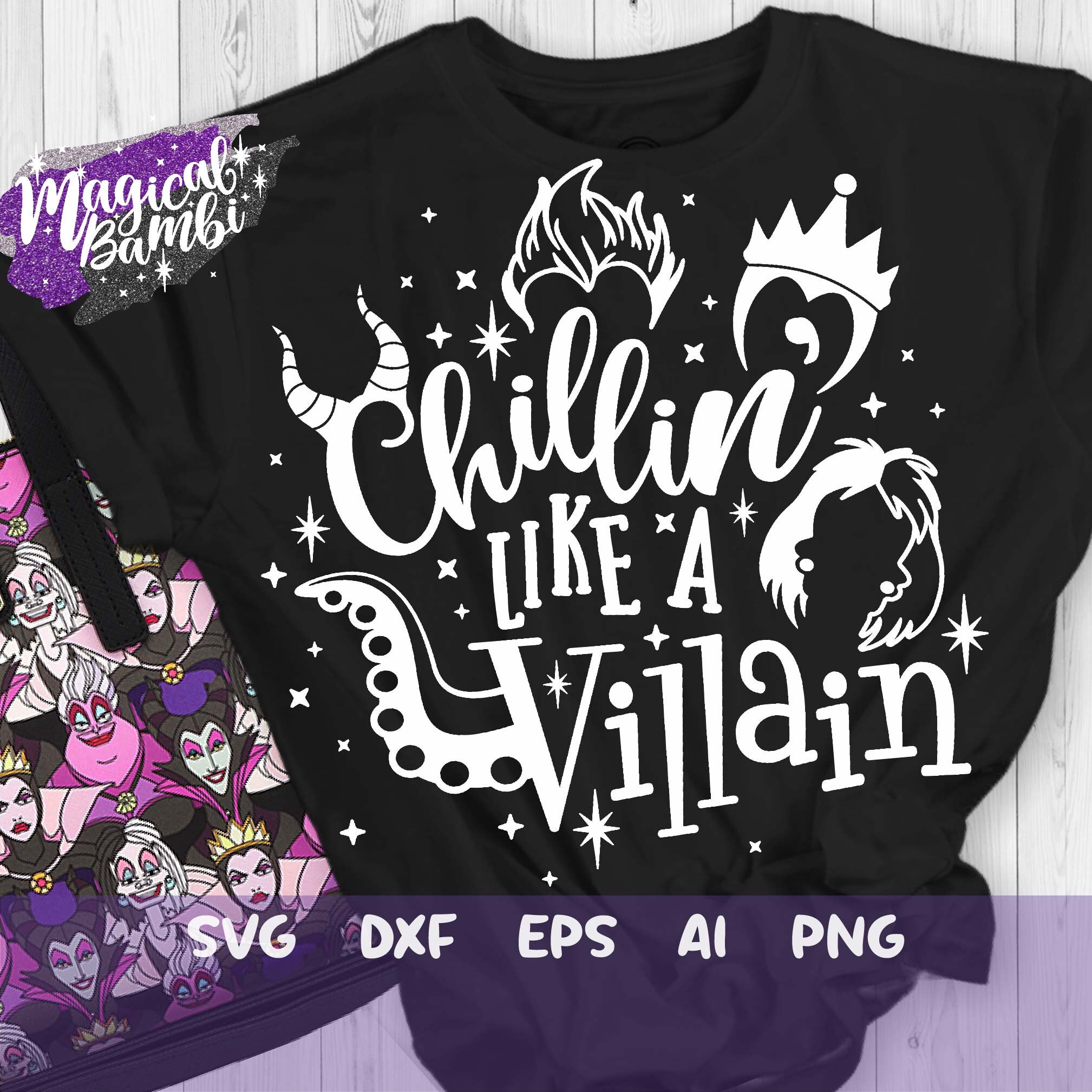 Chillin Like a Villain Svg Villains Svg Villain Shirt Svg - Etsy
